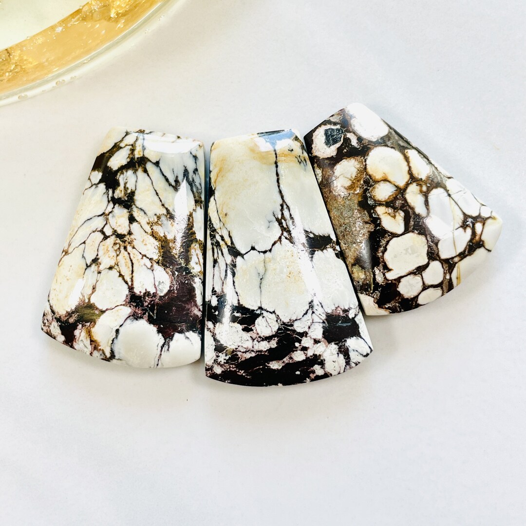 Large Purple Petal Purple Lavender Variscite, Set of 3 - Etsy