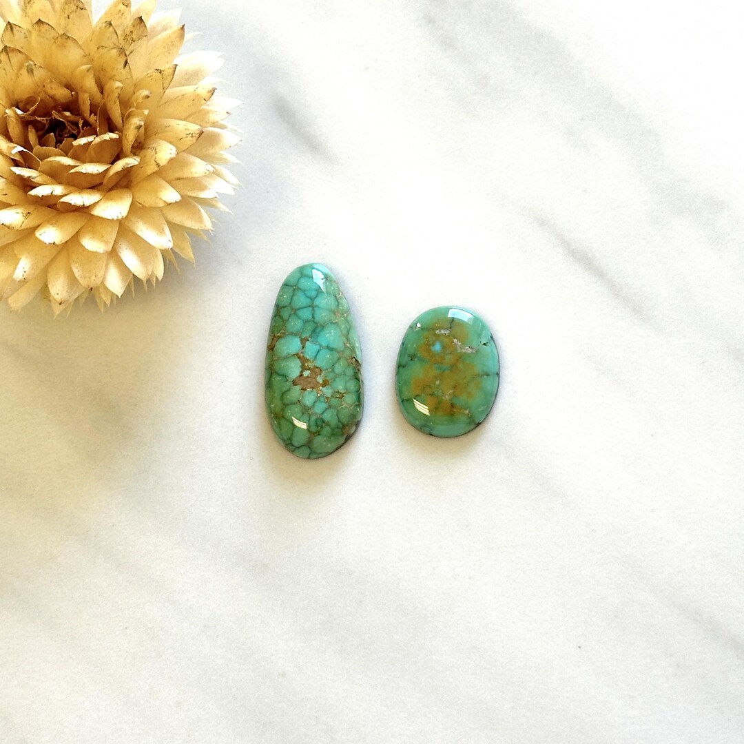 Medium Mint Green Mixed Lone Mountain Turquoise, Set of 2 - Etsy