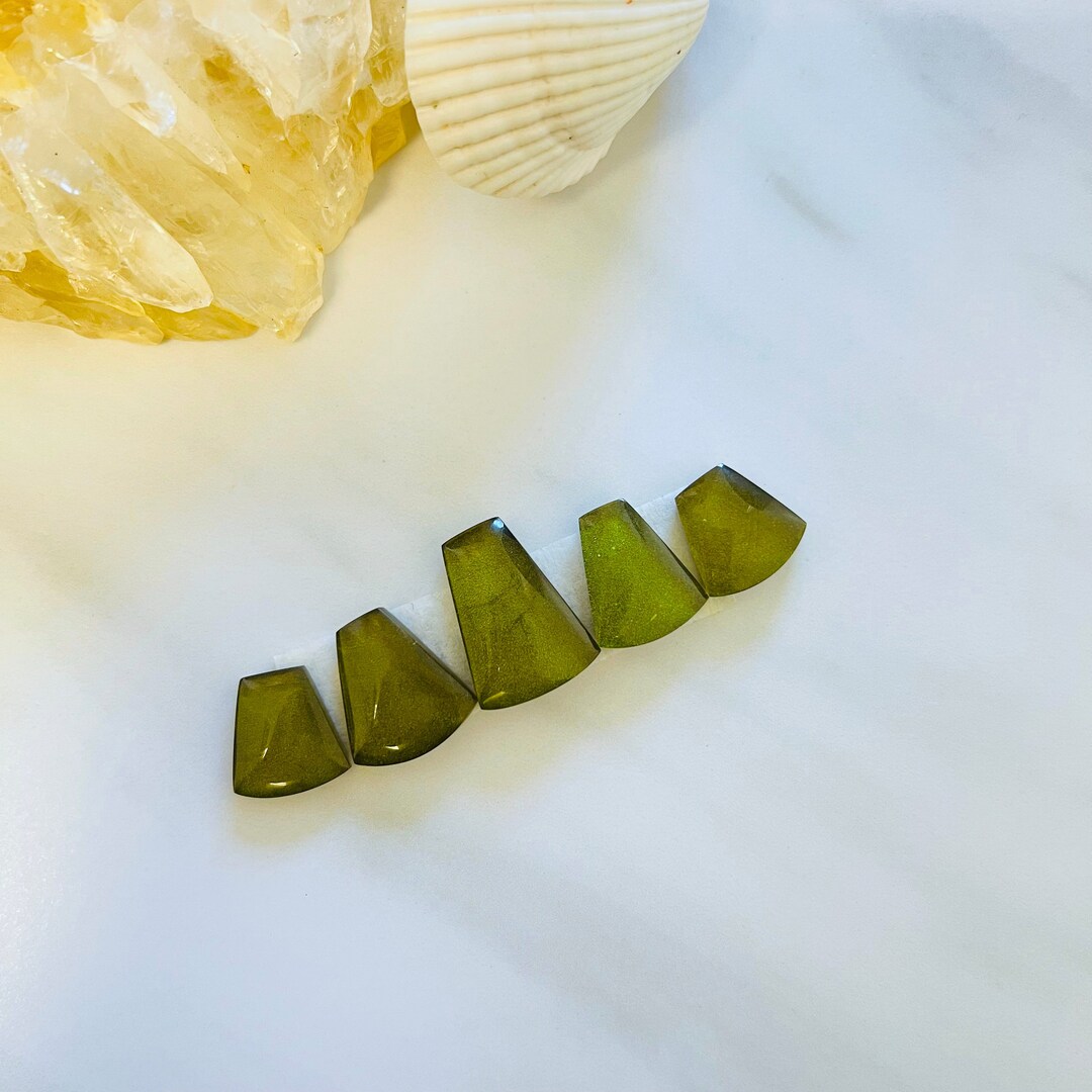Small Swamp Green Trapezoid Rosarita Set of 5 - Etsy