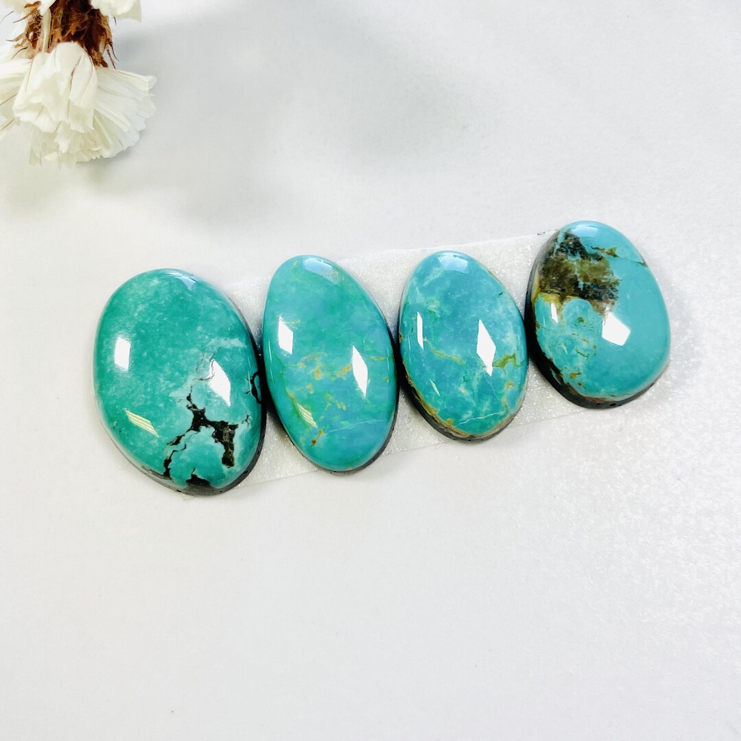 Small Sea Green Freeform Tyrone Turquoise, Set of 4 - Etsy