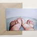 Set of 4 Greetings Cards "little Feet" - Etsy