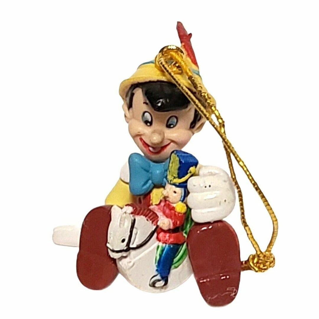 Vintage Christmas Ornament Disney Classics Enesco Miniature Pinocchio ...