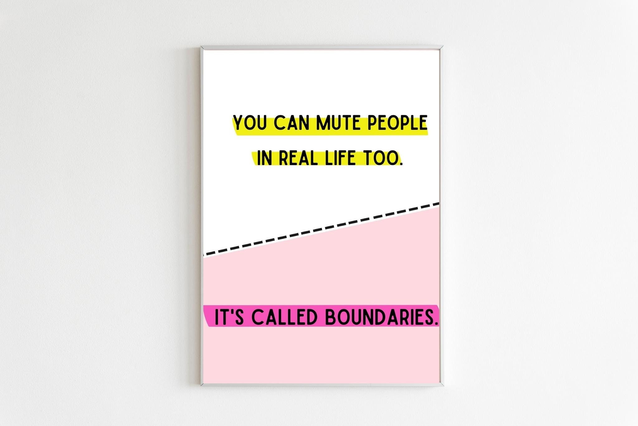 You Can Mute People in Real Life Too, It's Call Boundaries - Mental ...