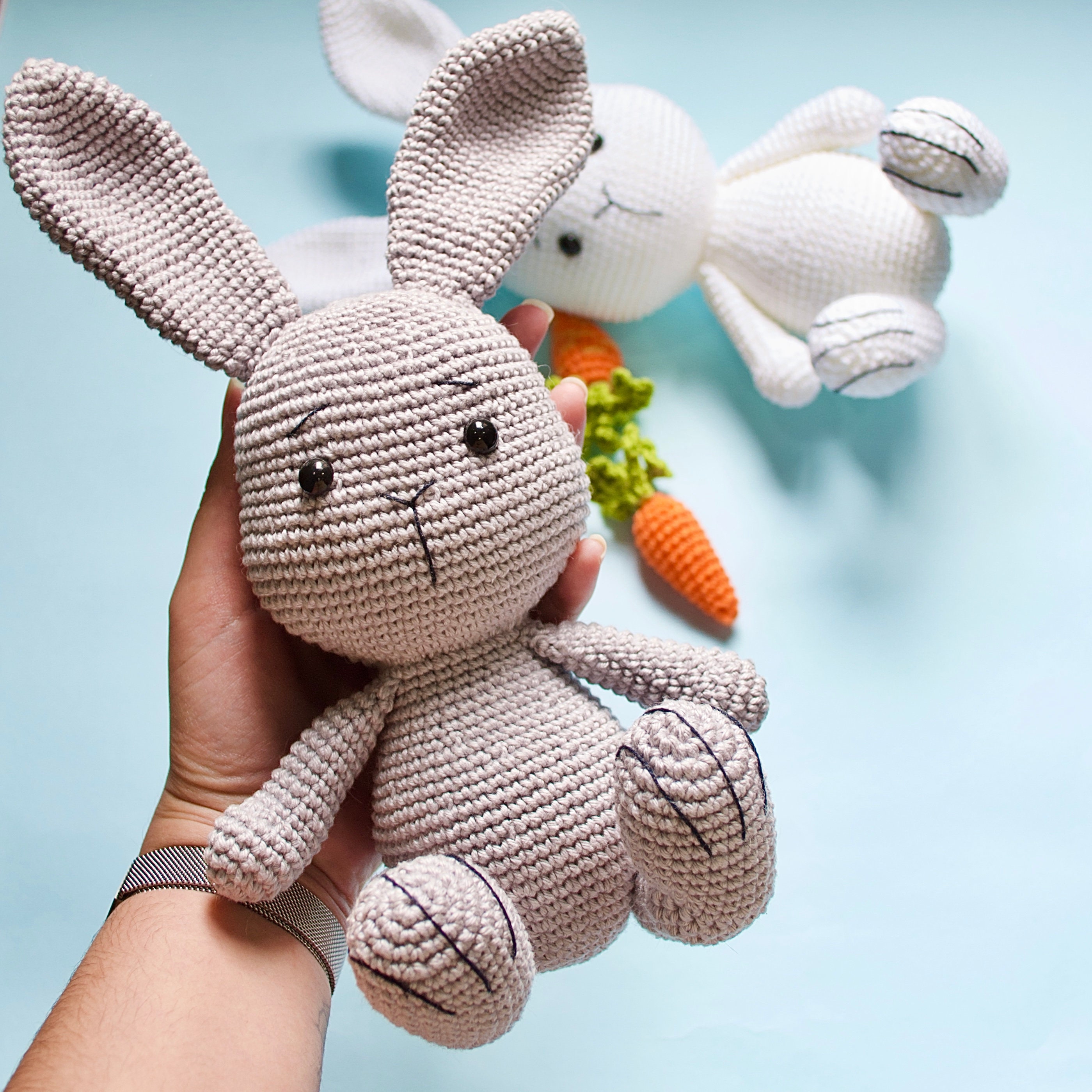 Bunny Pattern English/ Crochet Bunny PATTERN pdf tutorial | Etsy