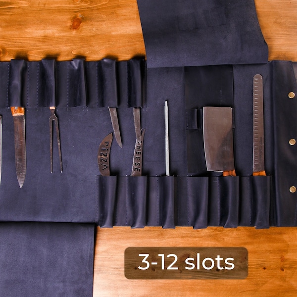 Leather Knife Roll - Etsy