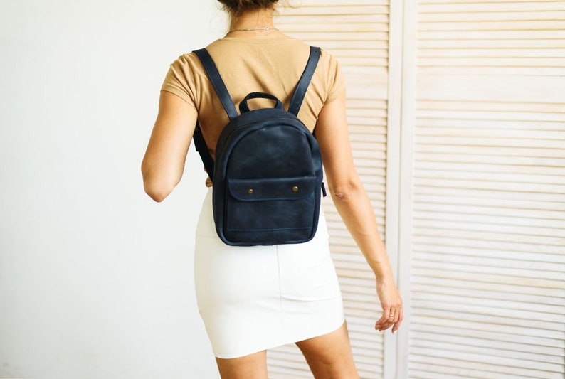 Women's Small Backpack Leather Mini Backpack Backpack - Etsy