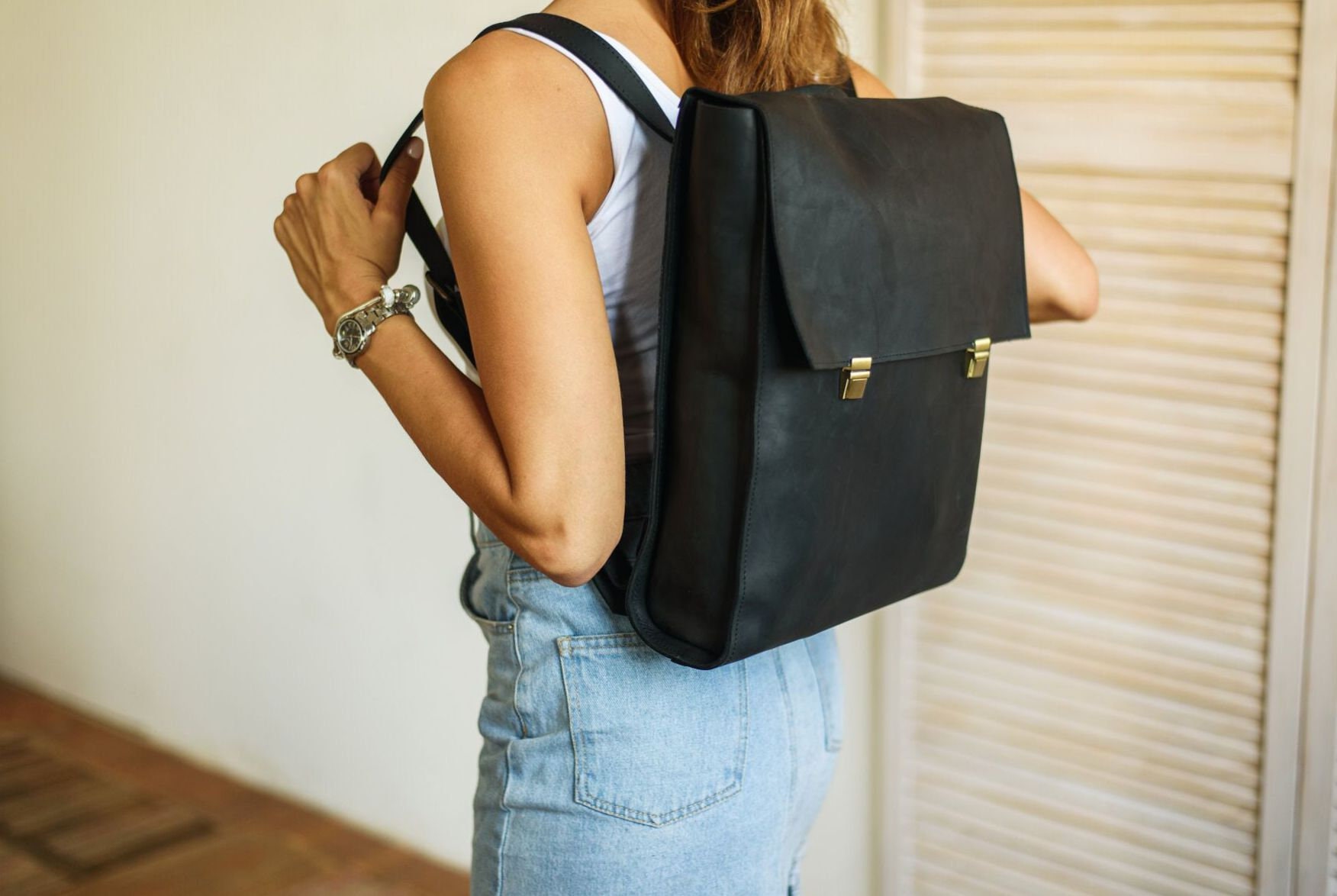 Convertible Backpack Purse Leather Crossbody Bag Shoulder - Etsy