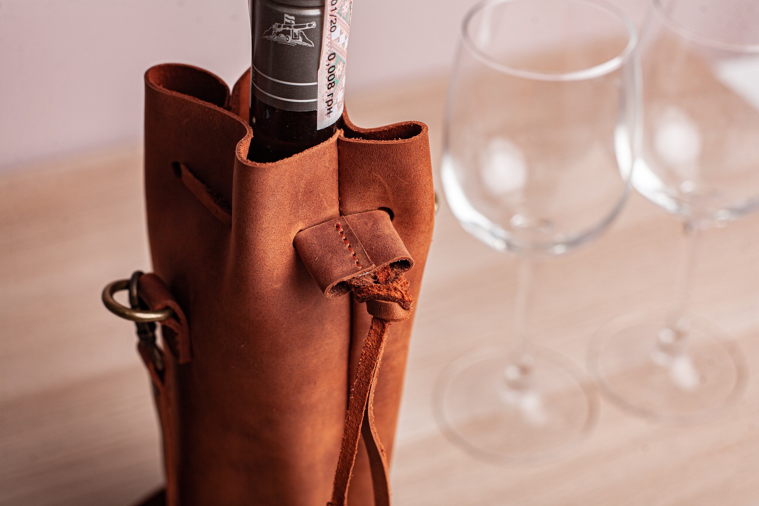 Leather bottle bagWine carrier bagPersonalized leather wine | Etsy