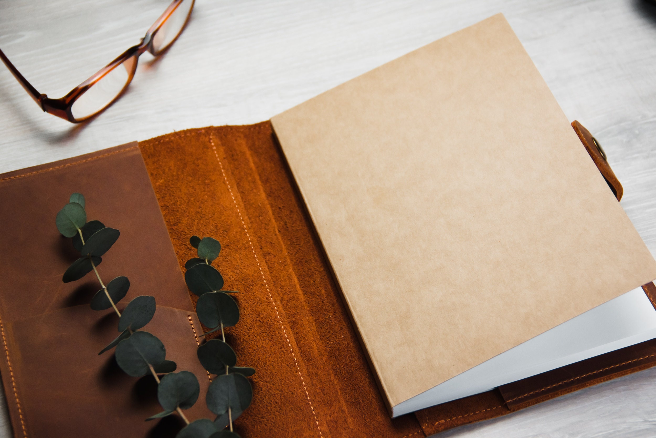 Refillable Notebook A5,personalized Leather Journal,leather Diary ...