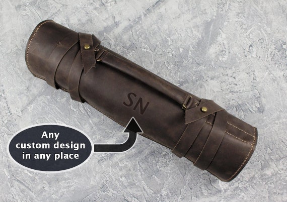 Handmade Knife Roll Leather Knife Roll Knife Bag Chef Knife | Etsy