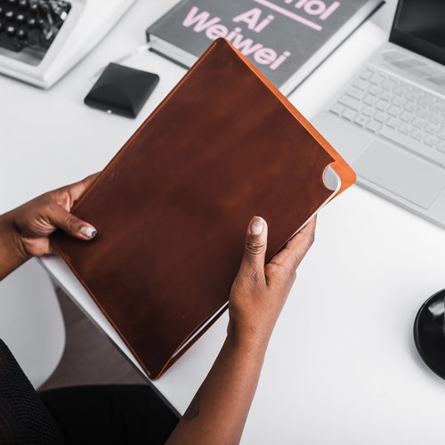 Leather Document Holder Leather Paper Portfolio A4 Document - Etsy
