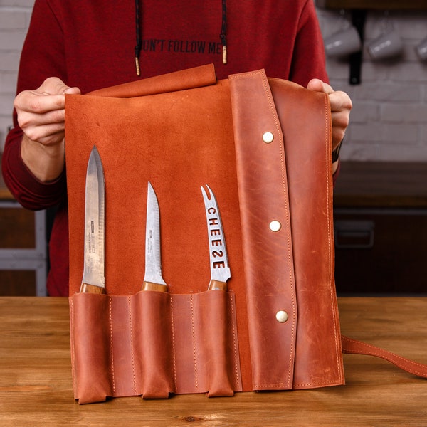 Leather Knife Roll - Etsy