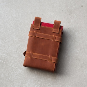 Leather Belt Book Holder, Leather Book Carrier, Waist Book Holster ...