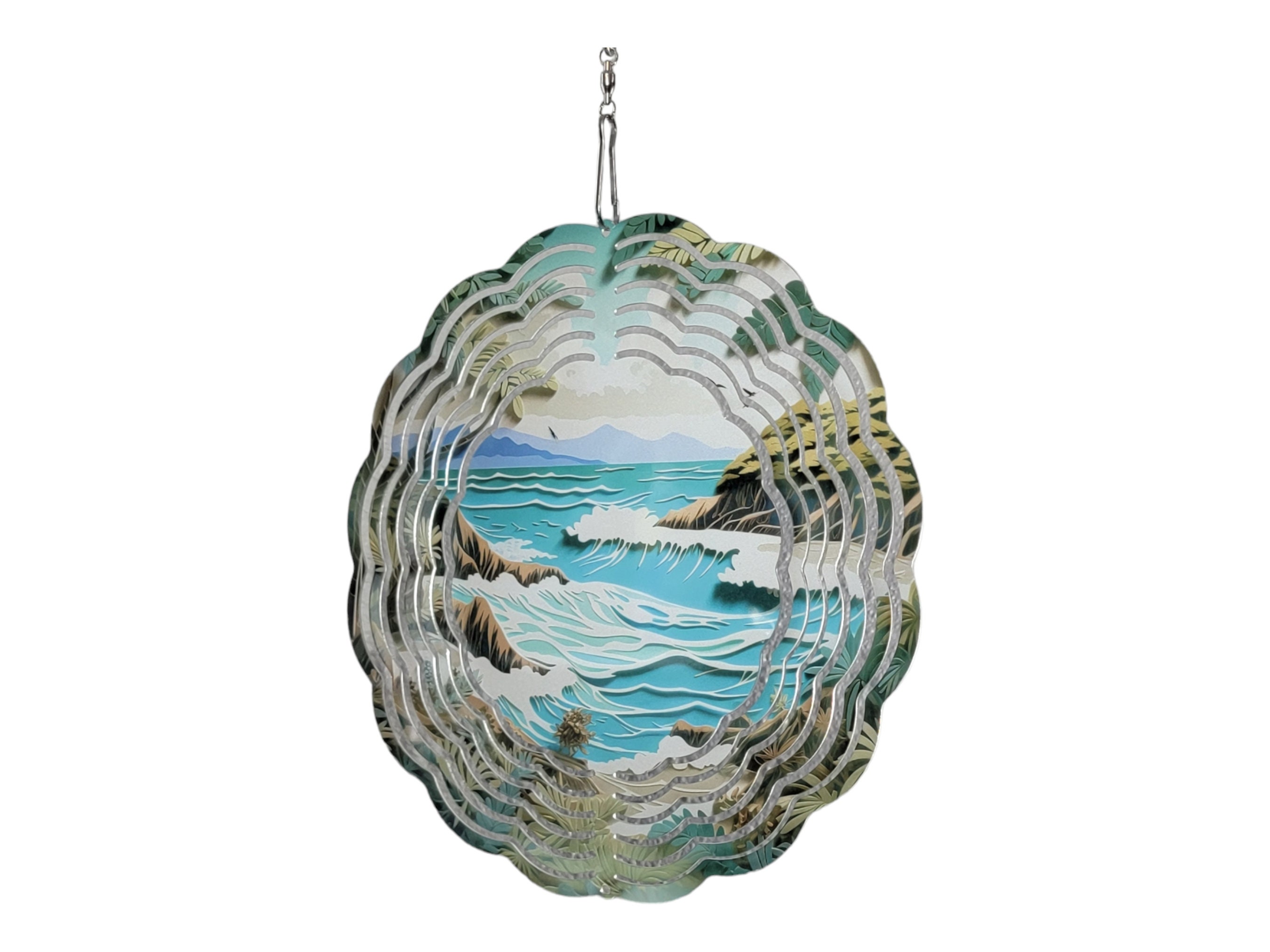 Ocean Scene Sea Waves Wind Spinner Porch Decoration - Etsy