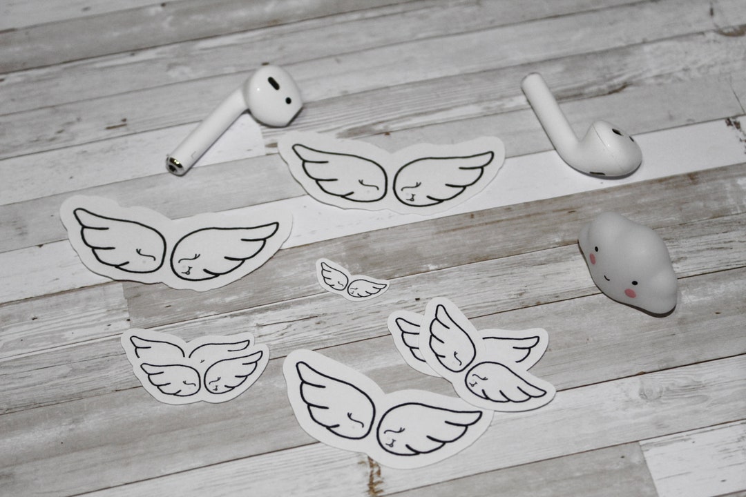 Cute Kawaii Angle Wings Sticker Set - Etsy
