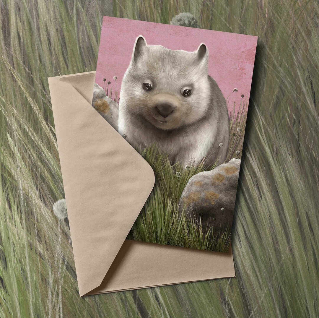 Wombat Joey Greeting Card - Etsy