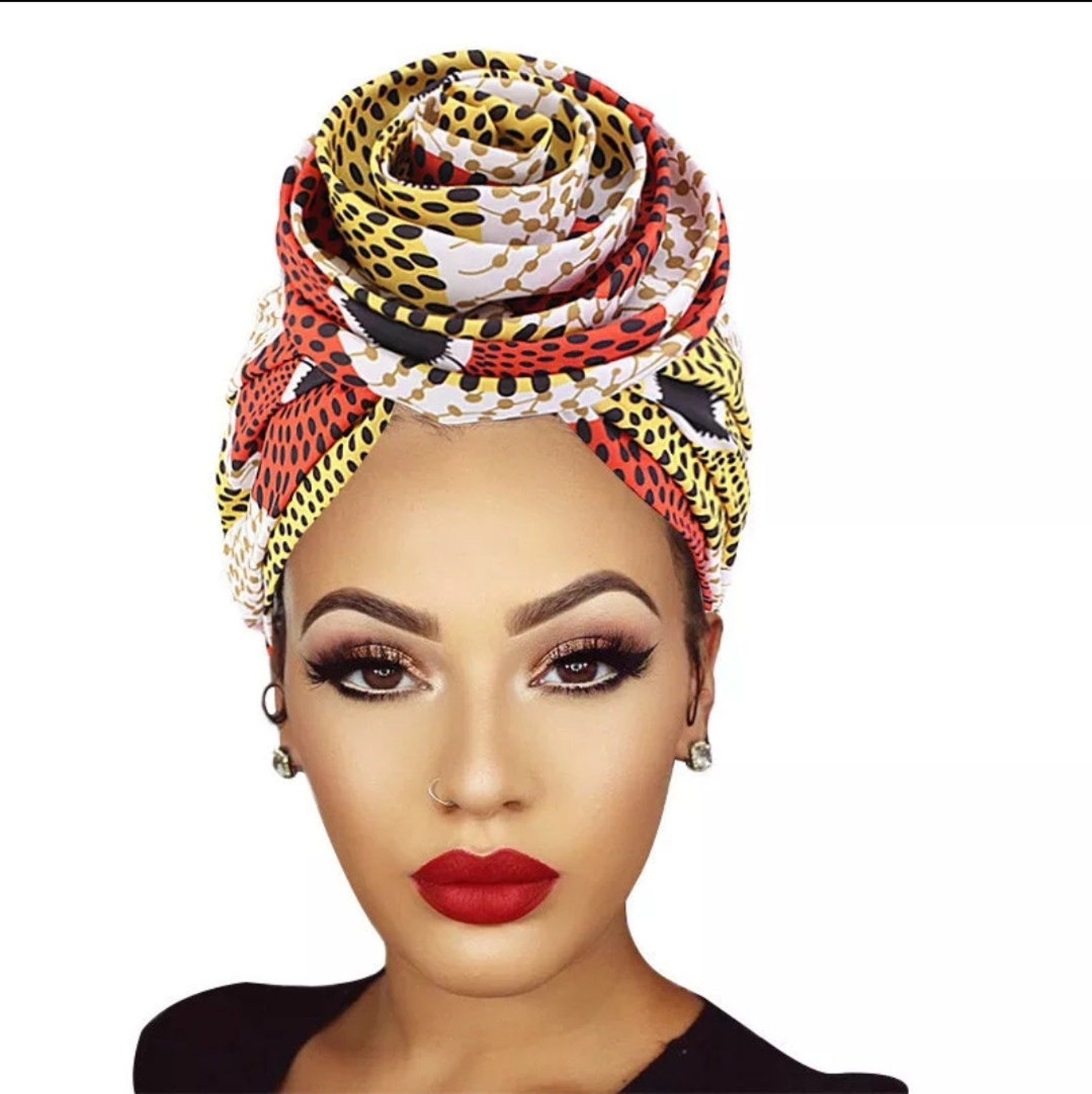 Ankara Print Stretch Turban Cap/hats - Etsy