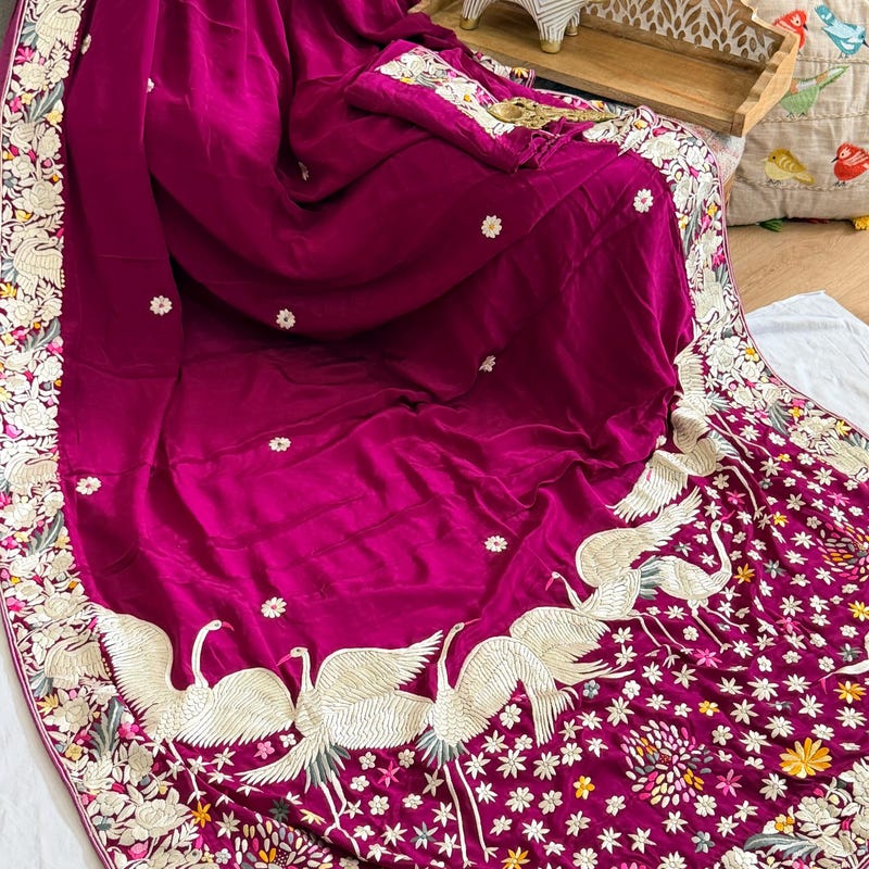 Parsi. Gara Saree - Etsy