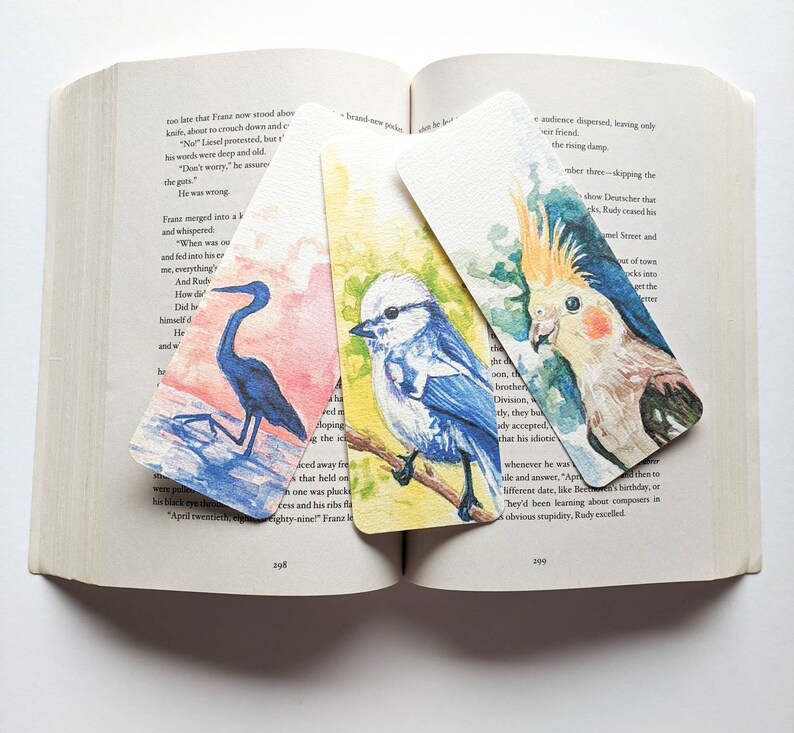 Bird Bookmarks, High Quality Prints of Original Watercolor Paintings ...