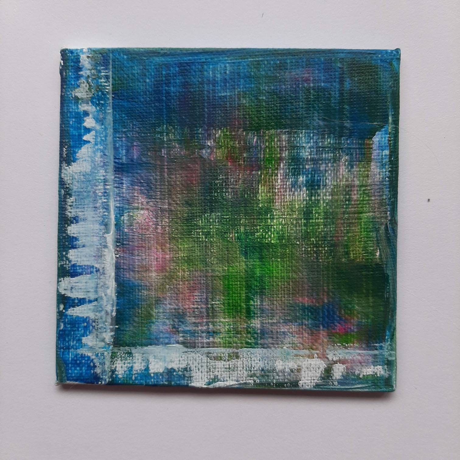 Abstract painting on canvas board - skymumu
