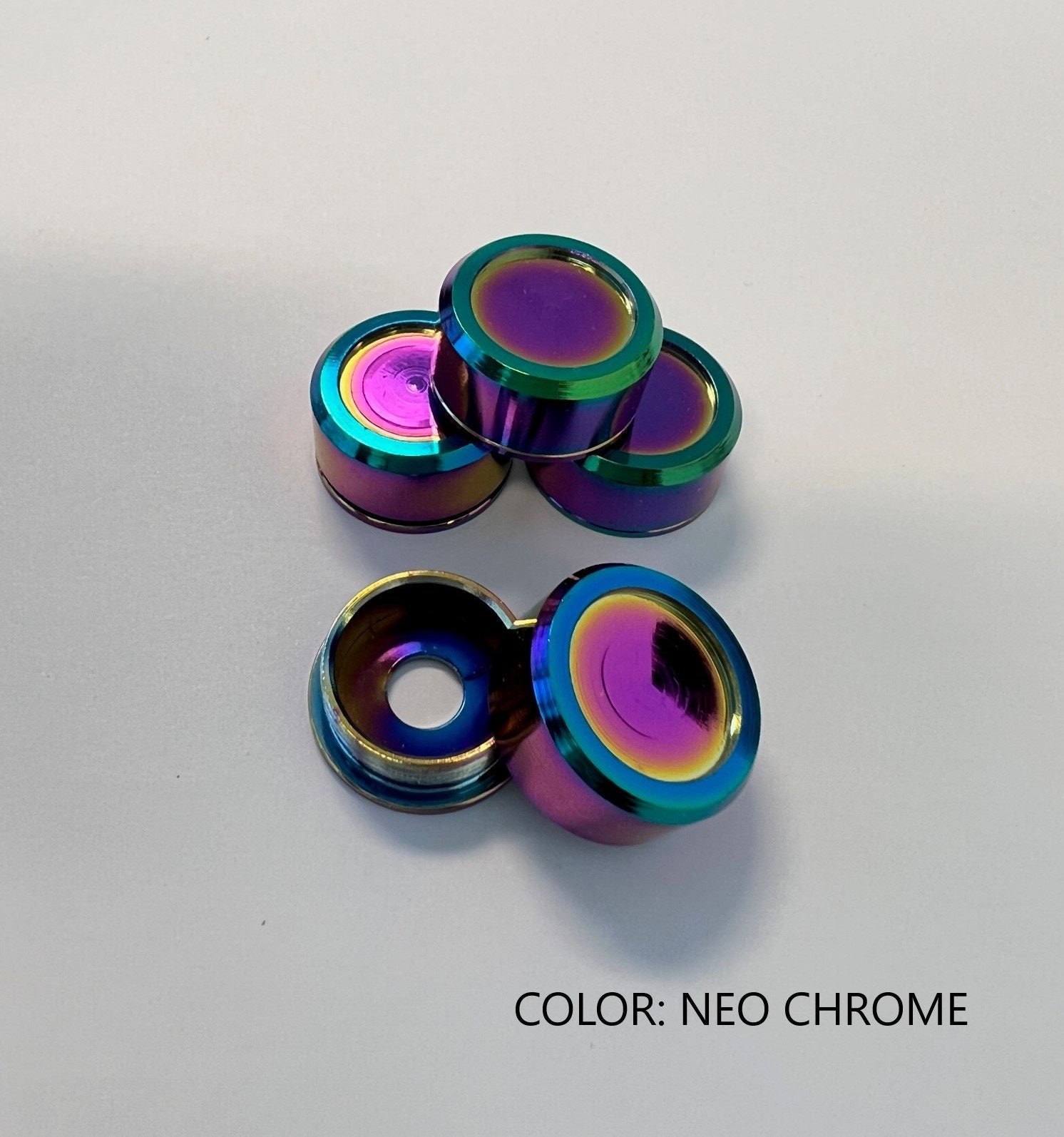 Set of 4 License Plate / Frame Screw or Bolt Covers / Cap for Car Truck ...