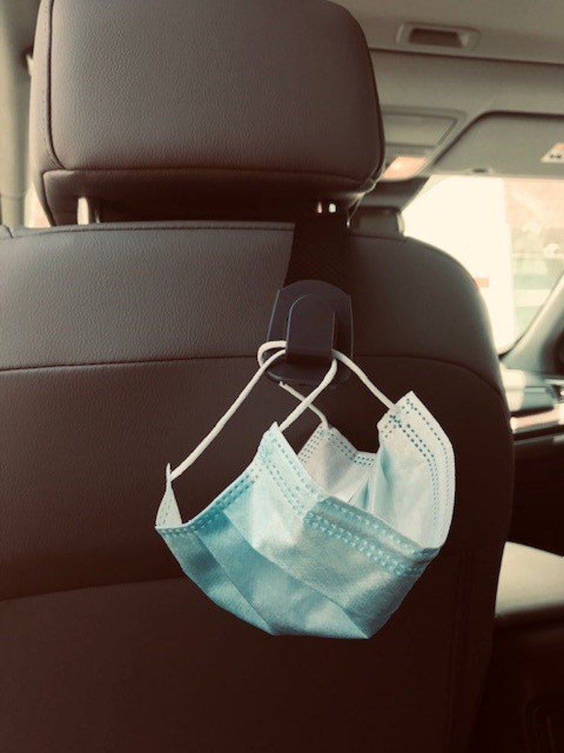Pack of 4 Car Seat Back Headrest Hook for Face Mask - Etsy