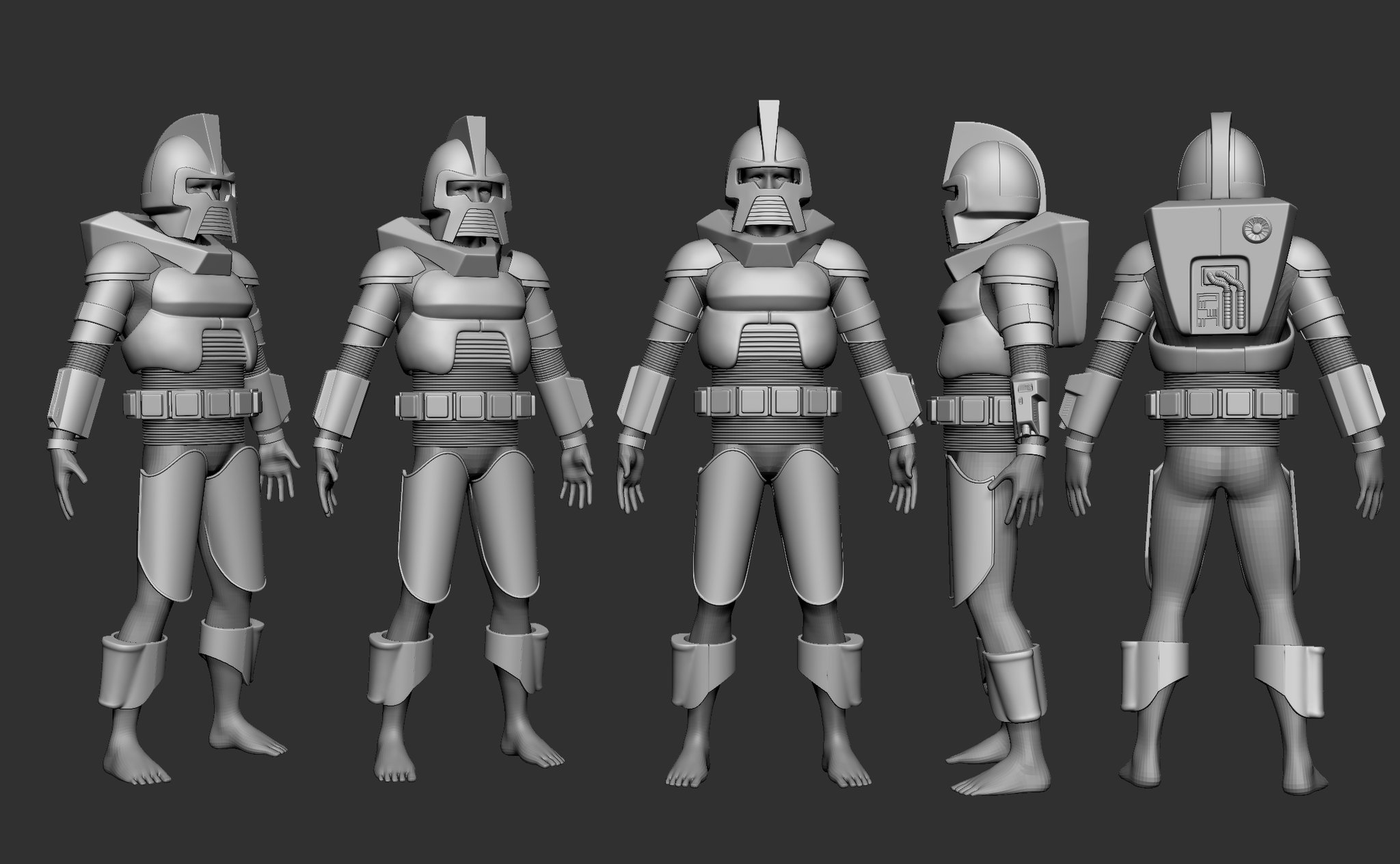 Battlestar Galactica Cylon Centruion Armor 3D Model Set | Etsy