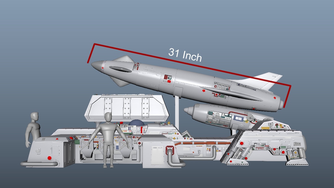 Escala clasificada de la base de comando de misiles Cobra. - Etsy México
