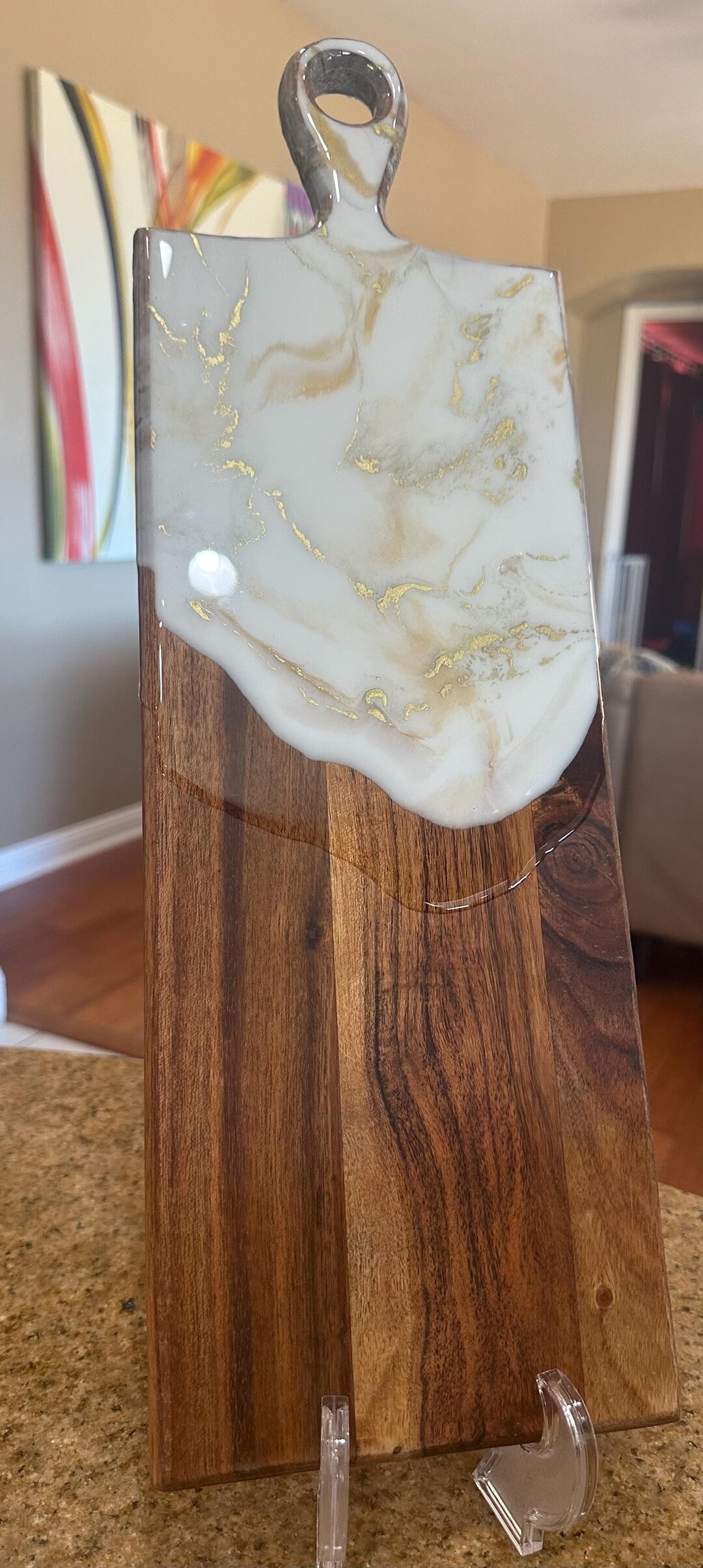 Timeless off White and Gold MEDIUM Charcuterie Board Cheeseboard Fancy ...