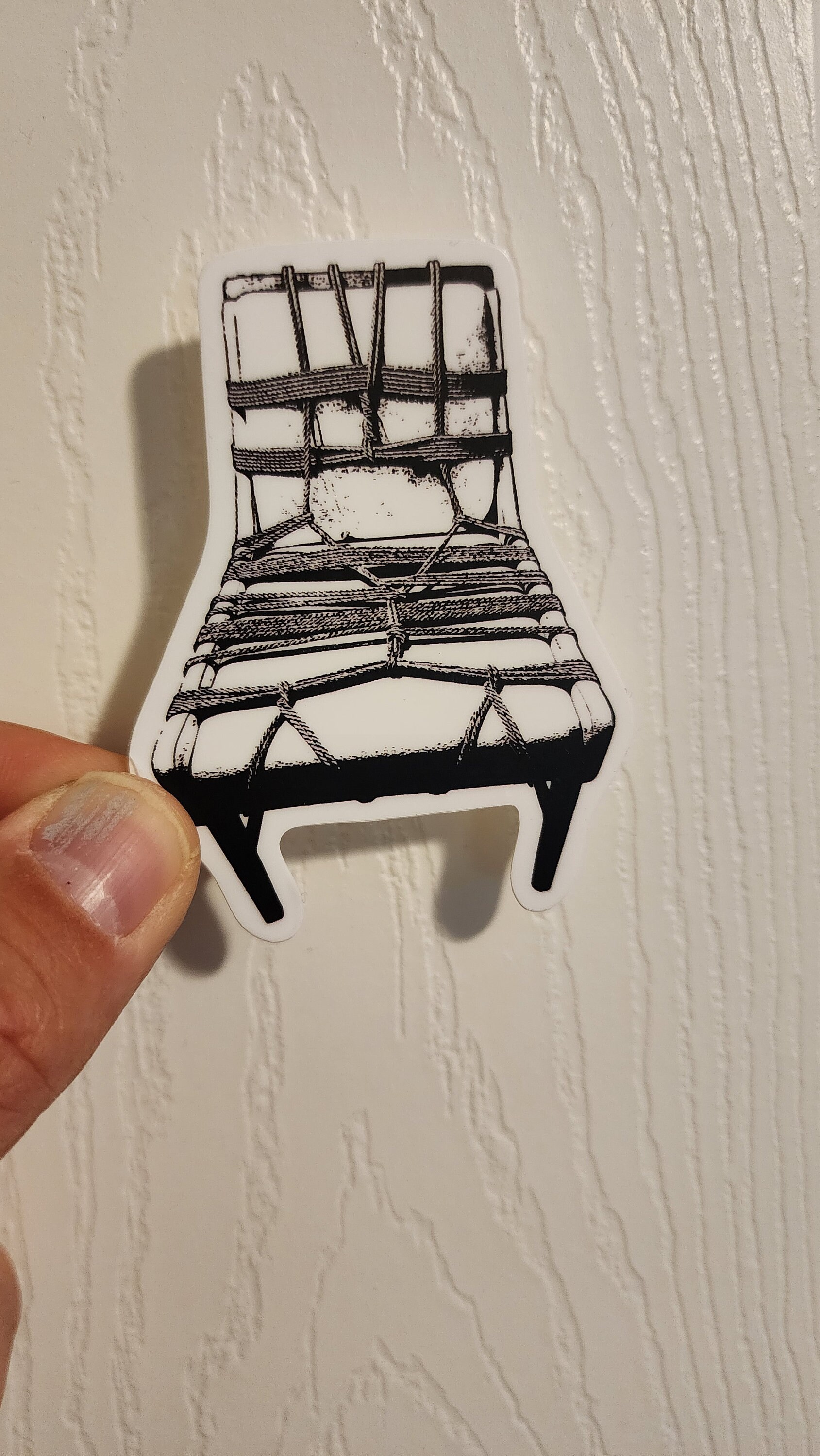 Chair Shibari Black and White Sticker - Etsy