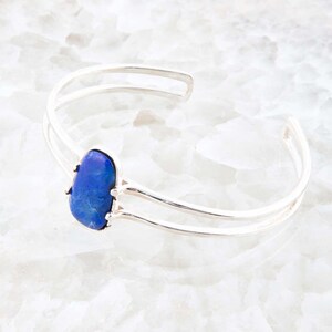 Madeleine Blue Lapis and Sterling Silver Cuff Bracelet - Etsy