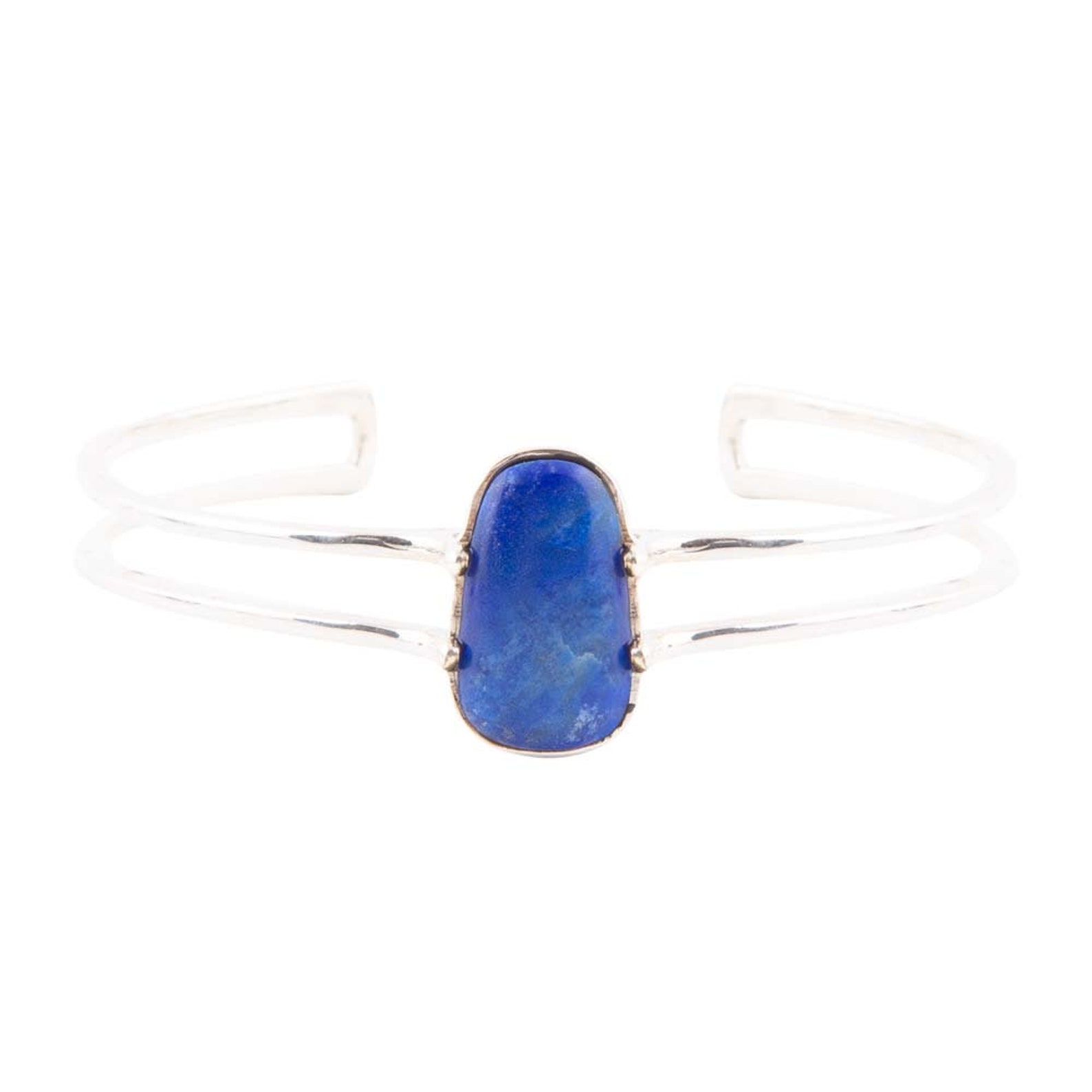 Madeleine Blue Lapis and Sterling Silver Cuff Bracelet - Etsy