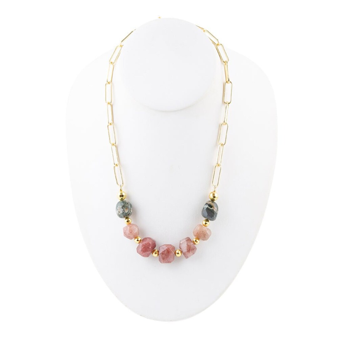 Cheyenne Ruby Quartz Necklace - Etsy