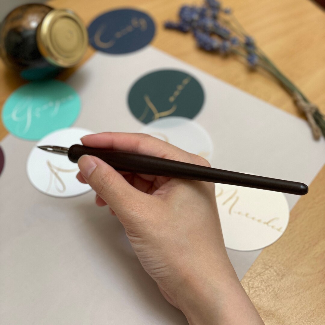 Calligraphy Straight Pen Holder | Straight Pen | Wooden Pointed Pen ...