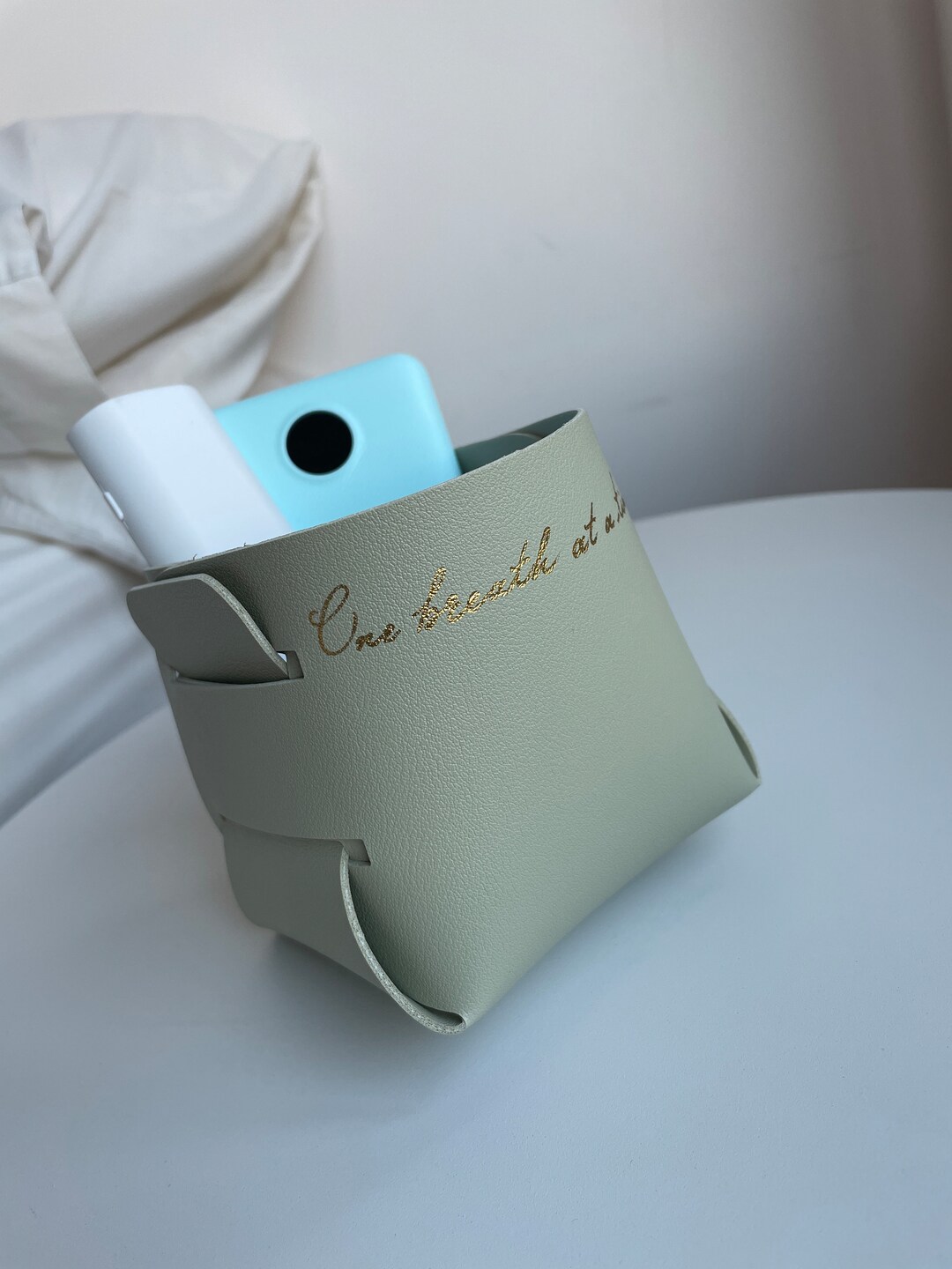 Personalized Leather Container | Accessories Tray | Travel Container ...