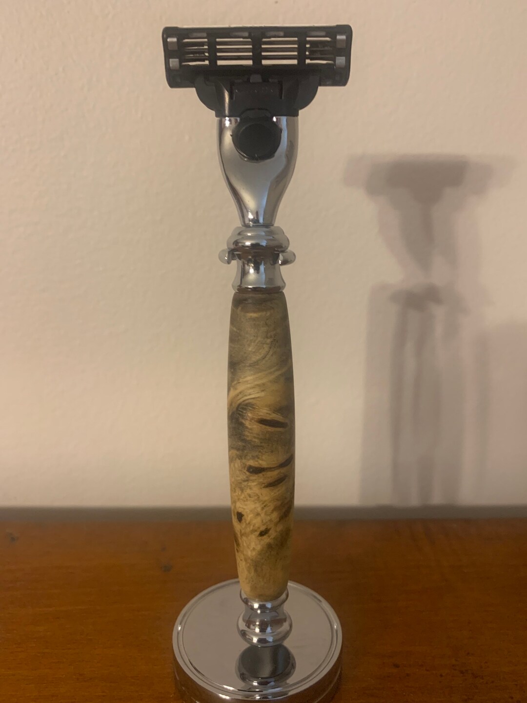 Handmade Wooden Razor With Stand - Etsy