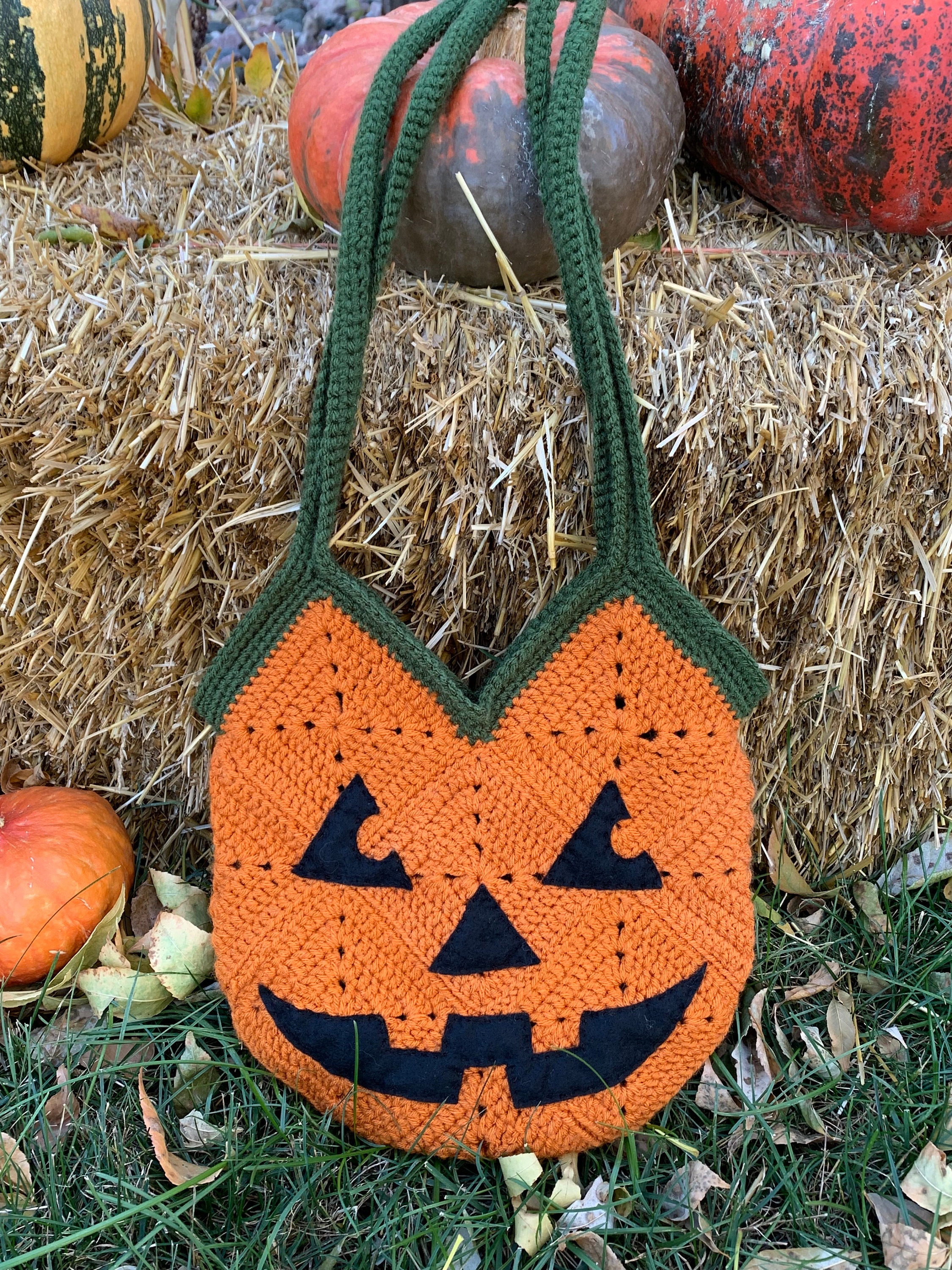PATTERN Jack-o-lantern Crochet Bag halloween - Etsy