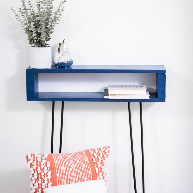Blue Console Table - Etsy
