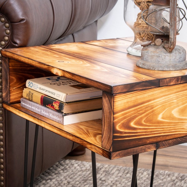 Rustic Side Table - Etsy