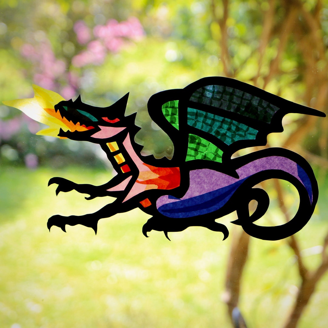 Printable Michaelmas Dragon Transparency - Etsy