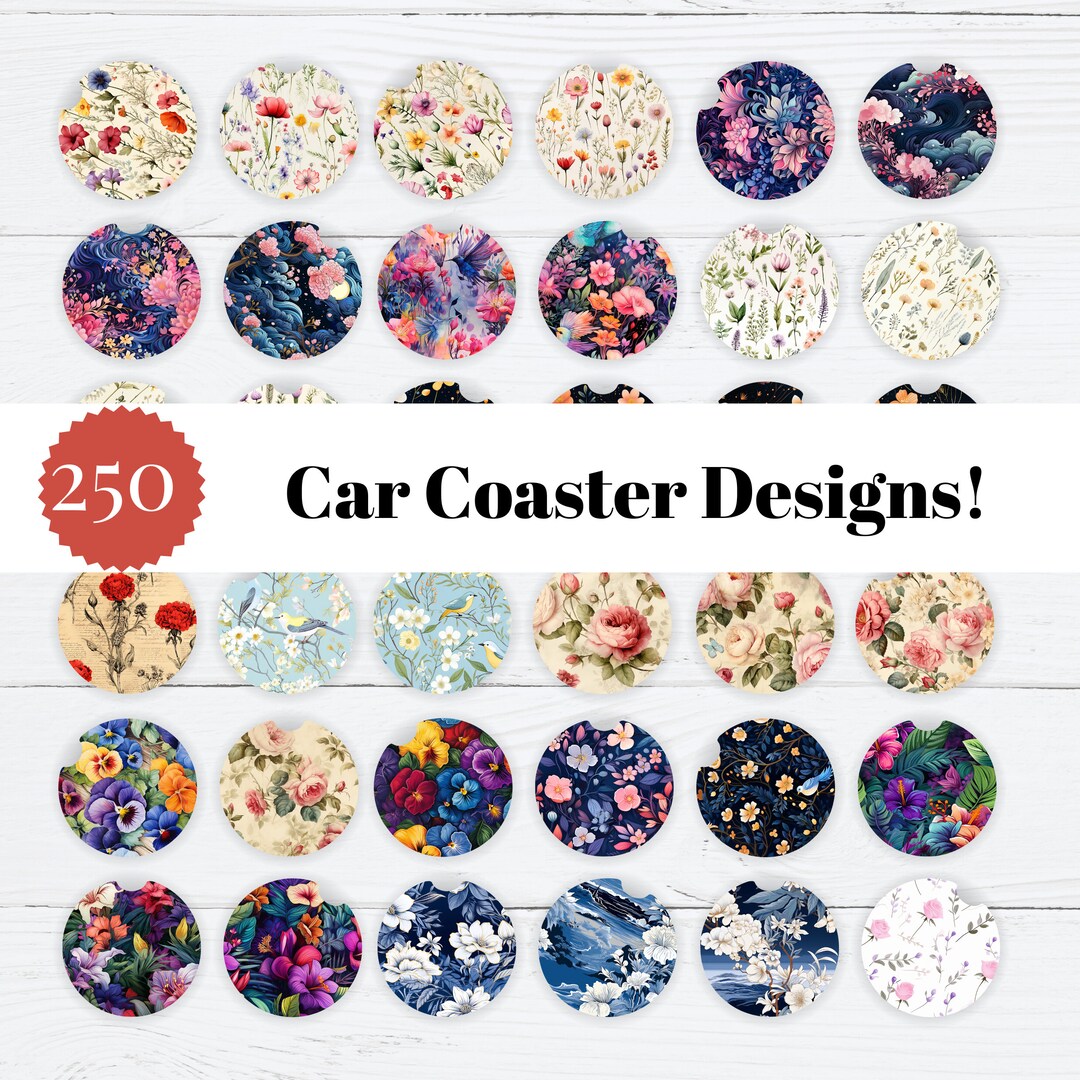 Car Bundle Coaster Sublimation Bundle Digital Download PNG Instant ...