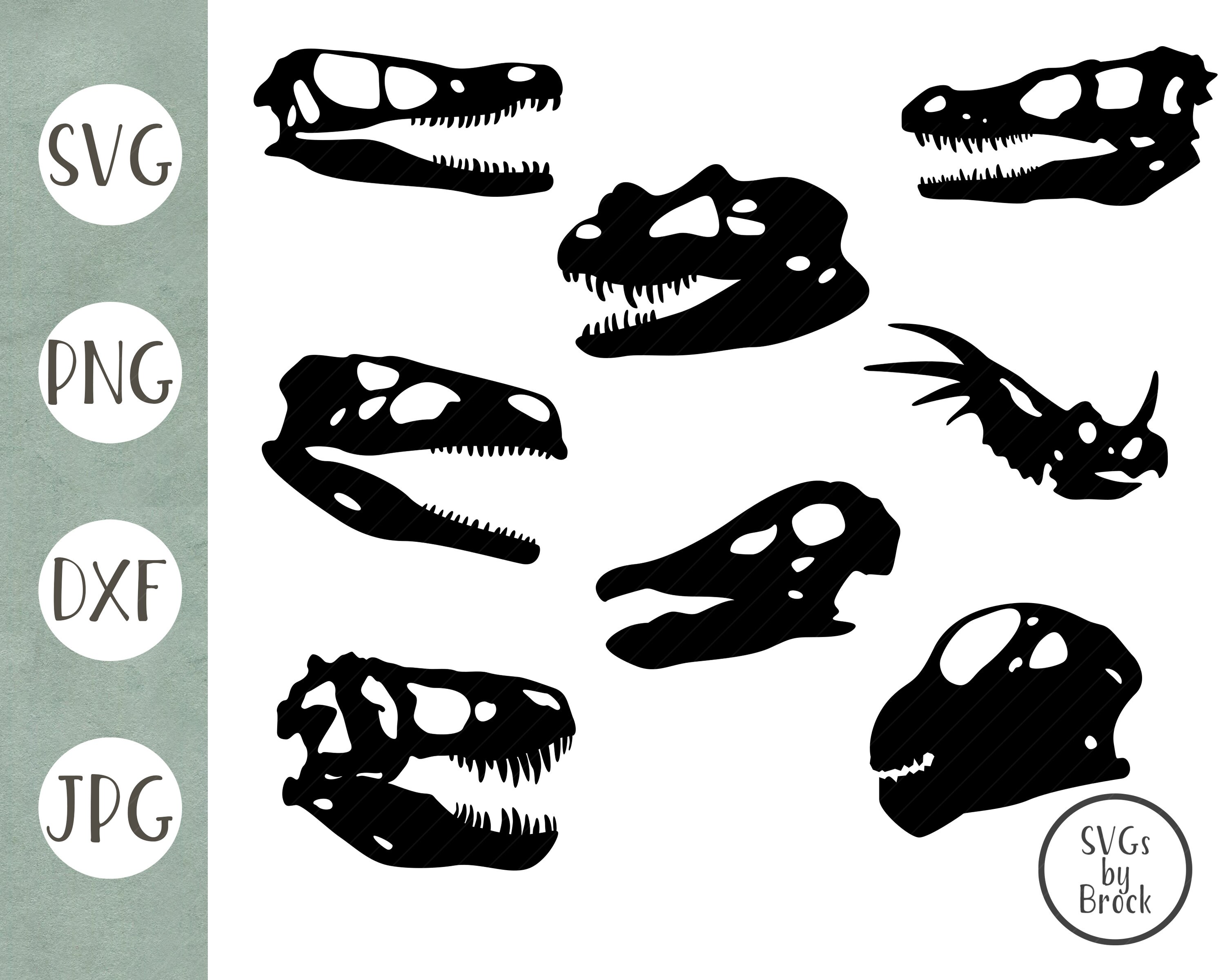 Dinosaur Skull Silhouette