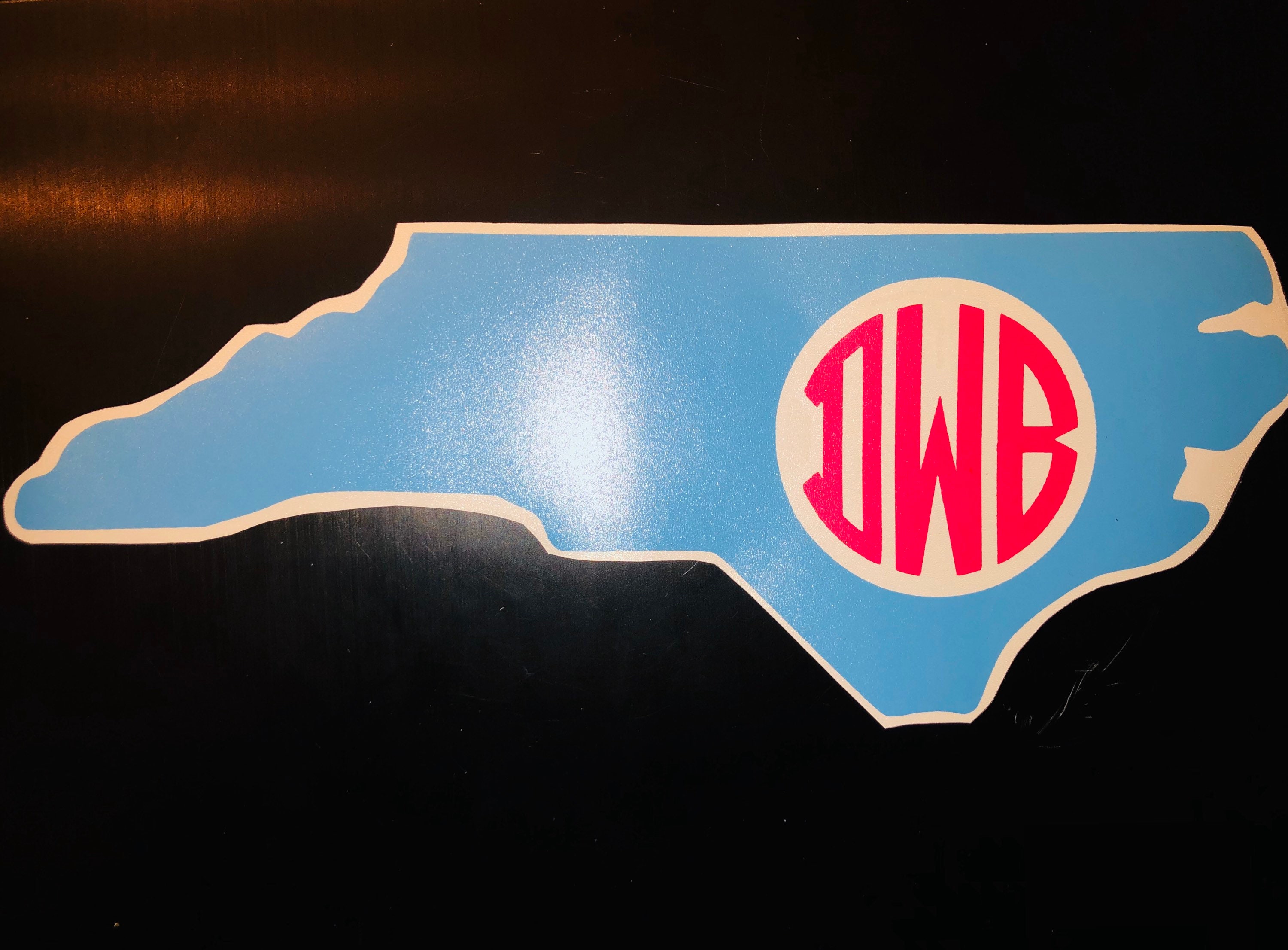 North Carolina Monogram Decal NC Sticker I Choose From 45 | Etsy