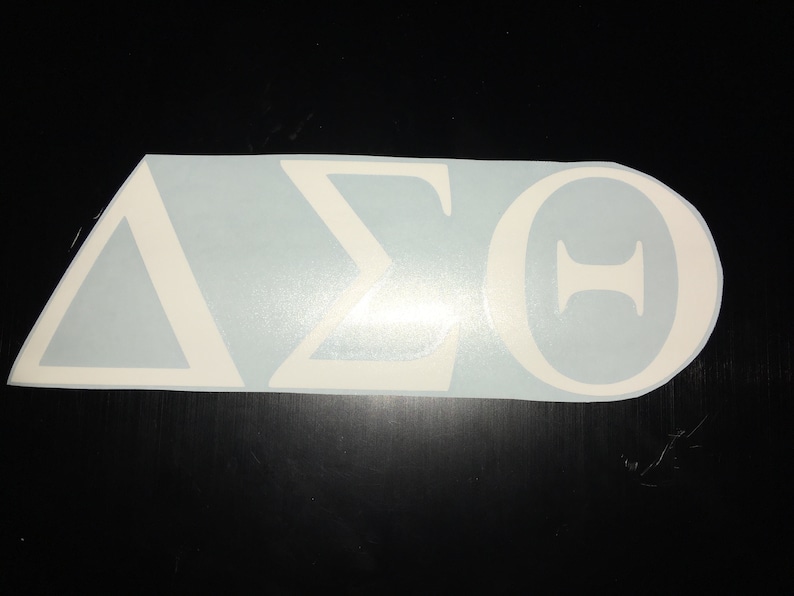 Greek Letters Alphabet Decal Sticker, Fraternity Sorority, 45+ Colors ...
