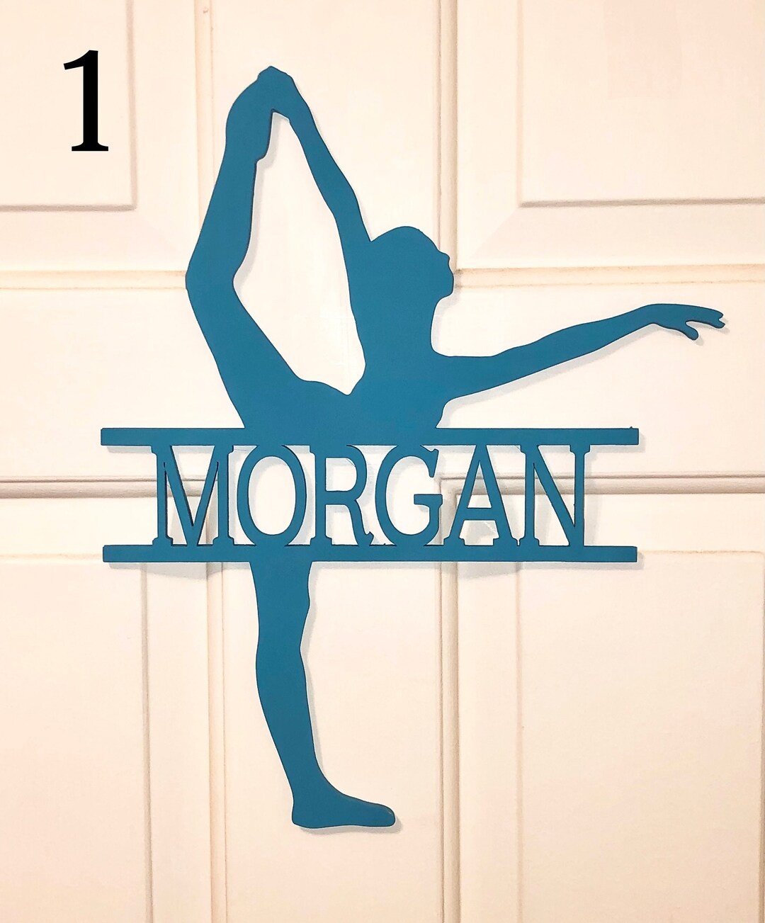 Ballet Dancer Gymnastics Wall Sign Hanging / Name / Custom Sign ...