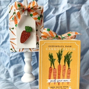 Carrot Tag Wood Block Sign - Etsy