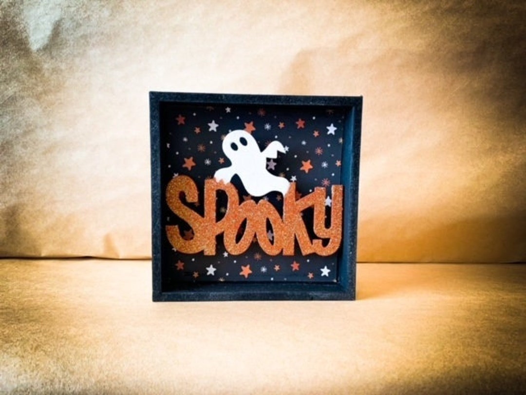 Spooky Shadow Box Sign - Etsy