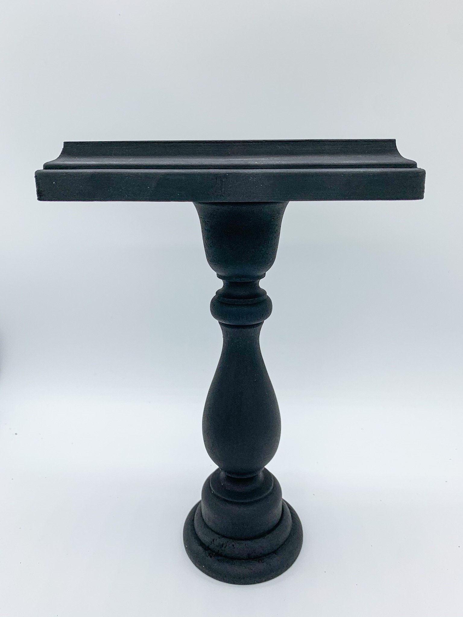 Rectangle Scroll Base Elevated Stand Black - Etsy