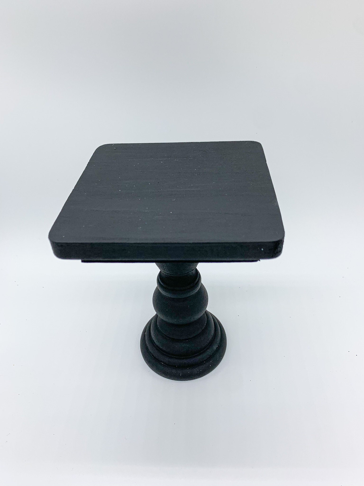 Square Flat Base Elevated Stand Black | Etsy
