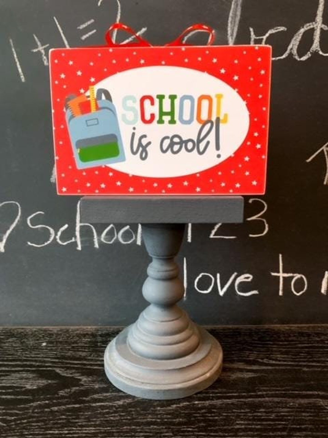 Cool School Wood Block Sign - Etsy